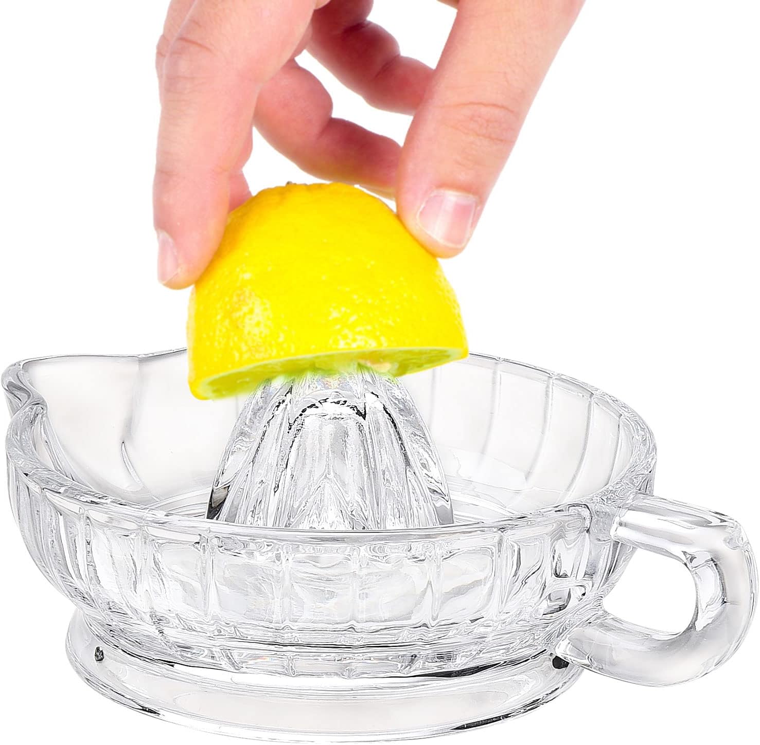 Amazon.com: YGHQAP Glass Lemon Squeezer Manual Citrus Juicer with ...