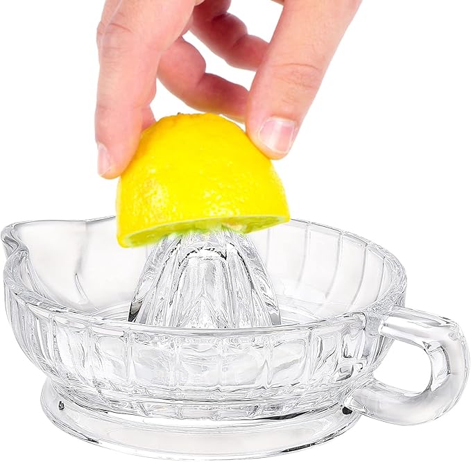 Amazon.com: HFEHSKJ Glass Lemon Squeezer, Citrus Juicer Manual Hand ...