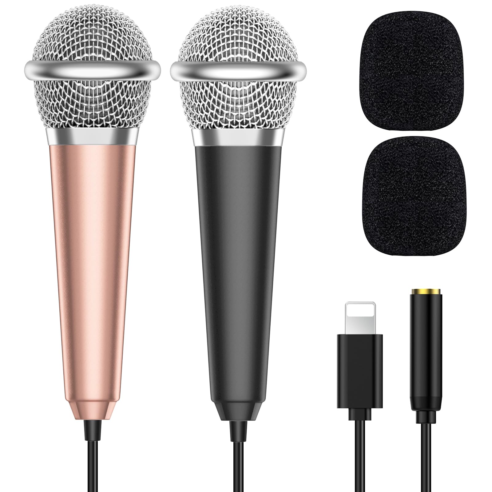 Amazon.com: 2PCS Mini Microphone for iPhone iPad Small ASMR Tiny ...