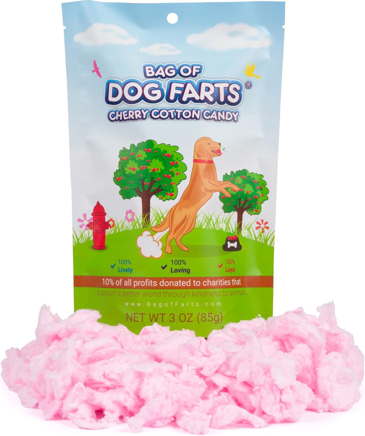 Amazon.com : Bag of Cat Farts Grape Cotton Candy, 1 pack / 3 ounces ...