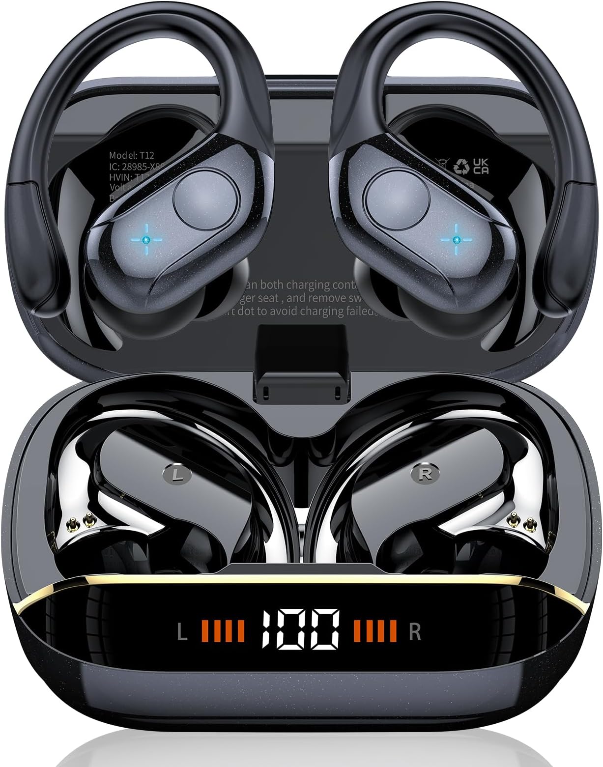 Amazon.com: MINISO MS185 Open Ear Headphone,Wireless Earbuds Stereo ...