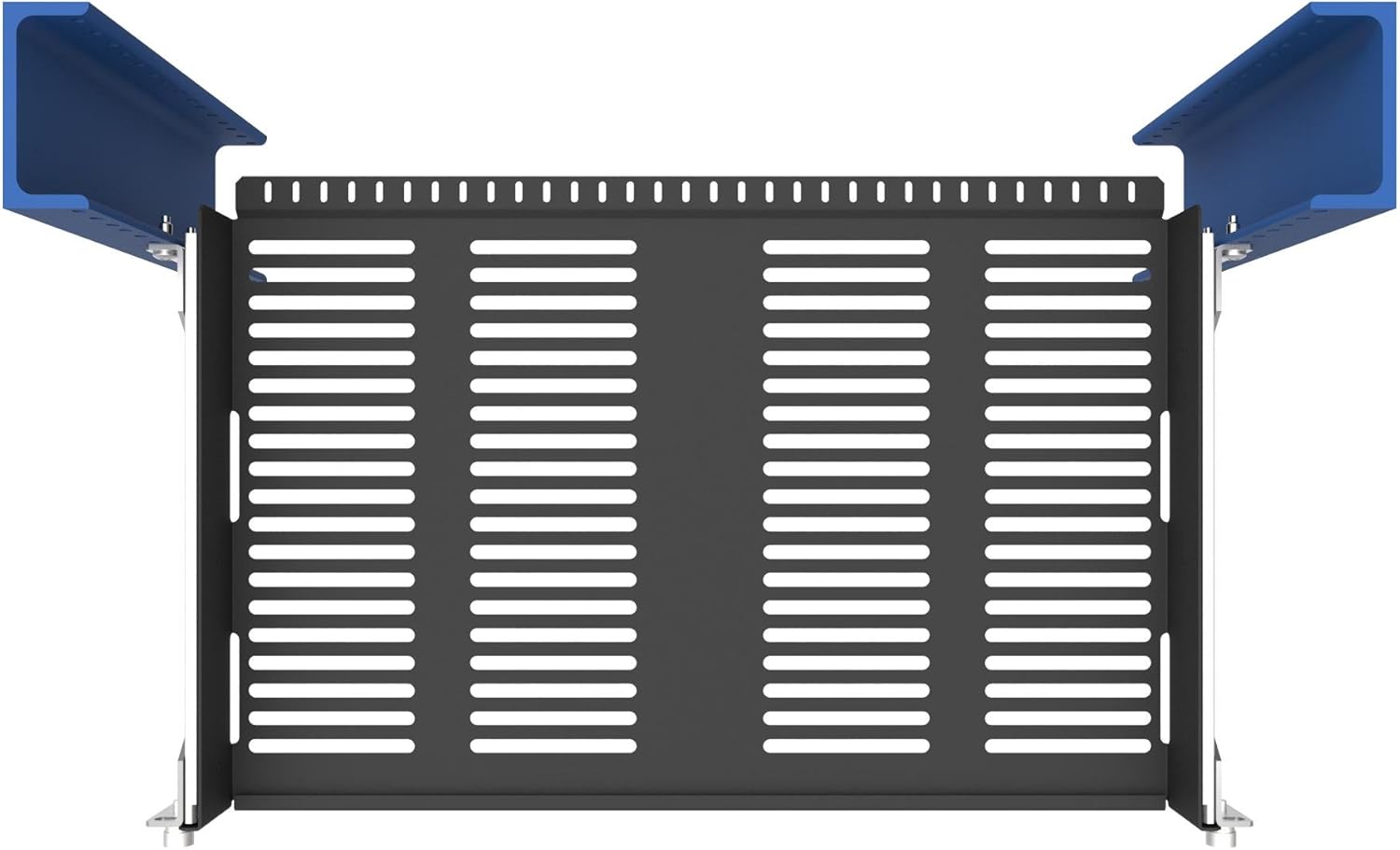 RackSolutions 1U 2 Post Rack Sliding Cantilever Half Shelf for 19 Inch ...