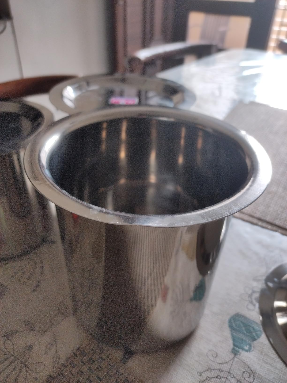 WIAA Stainless Steel Deep Gunj For Boiling Milk & Water | Set of 3 Flat ...