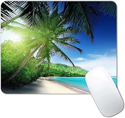 Amazon.com: Beach Sunset Mouse Pad,Cute Mouse pad,Custom Small Mouse ...