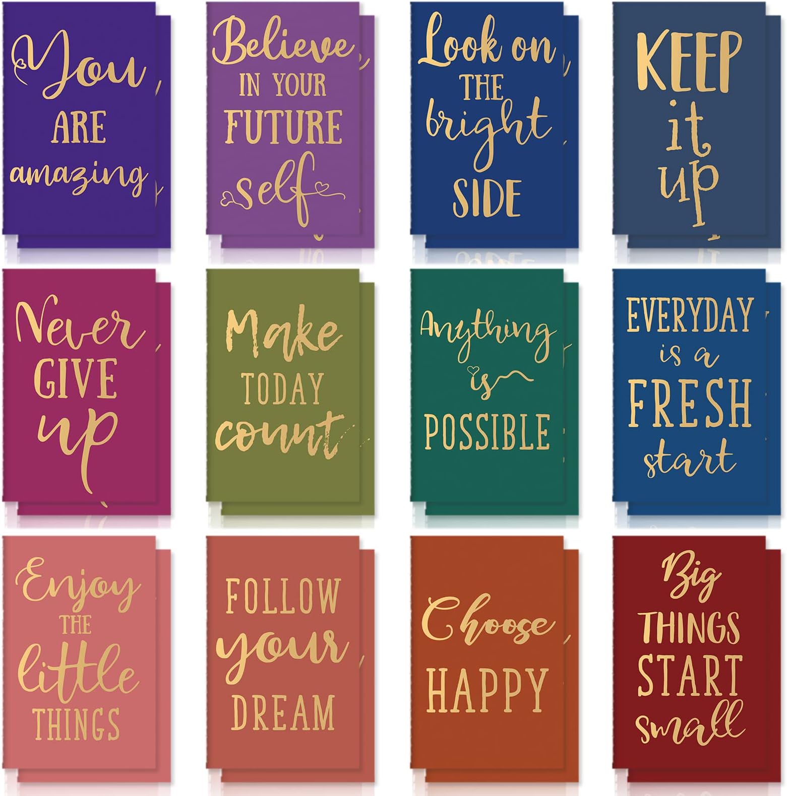 Amazon.com : Geelin 60 Pack Inspirational Notepads Mini Motivational ...