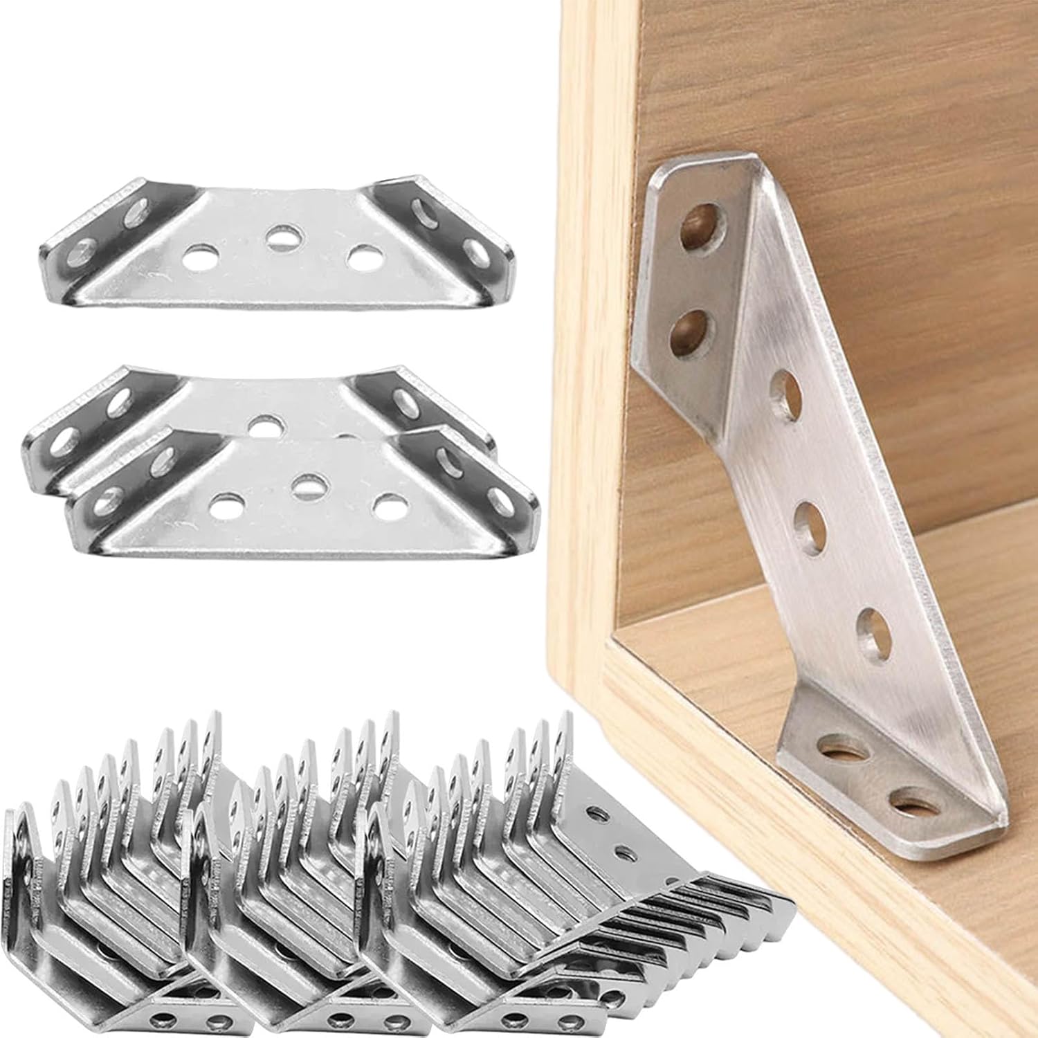 Amazon.com: Universal Stainless Steel Furniture Corner Connector - 10 ...