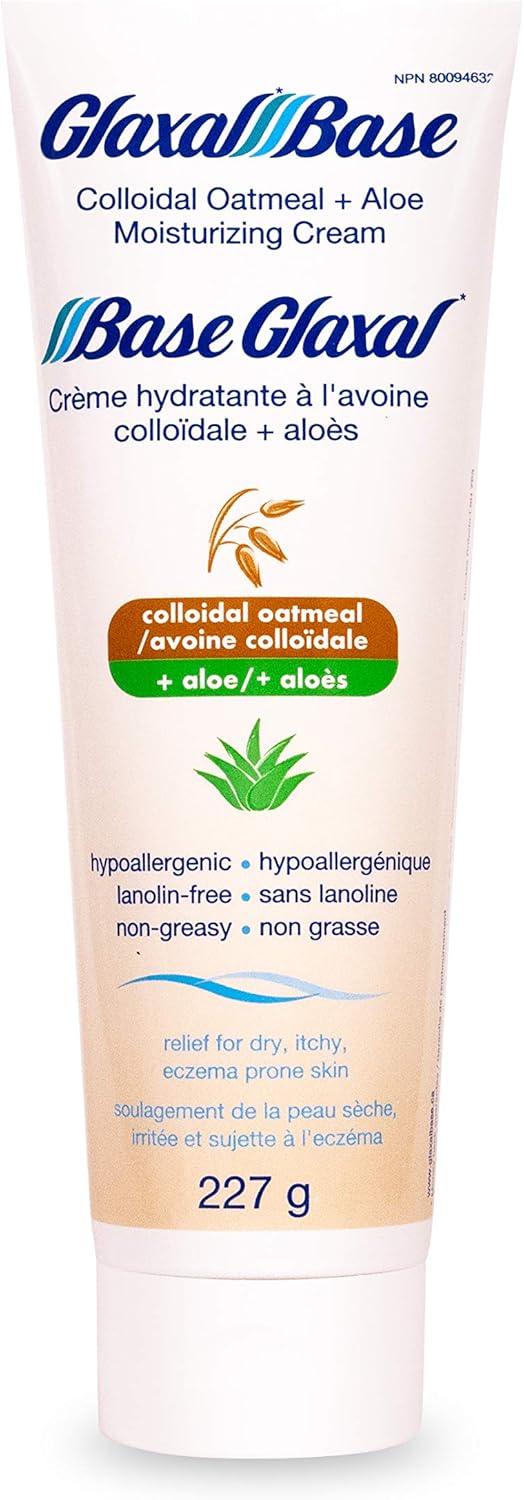 Glaxal Base Moisturizing Cream with Soothing Oatmeal + Aloe for Itchy ...