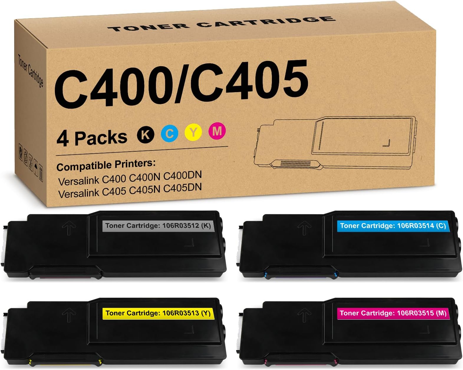 Amazon.com: VersaLink C400/C405 Black High Capacity Toner Cartridge (1 ...