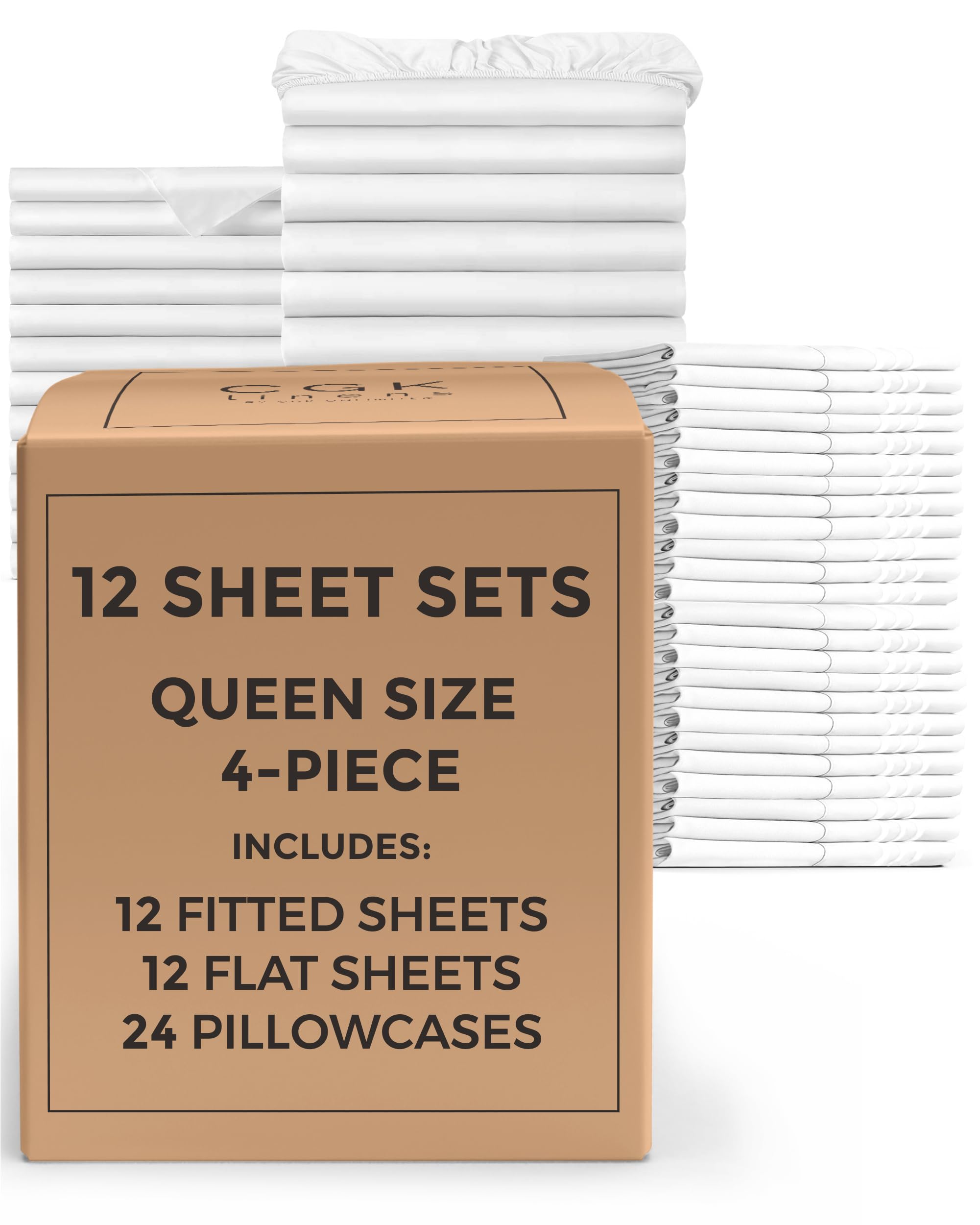 Amazon.com: Bulk Case Pack of 12 Sheet Sets - (12) Complete Sheet Sets ...