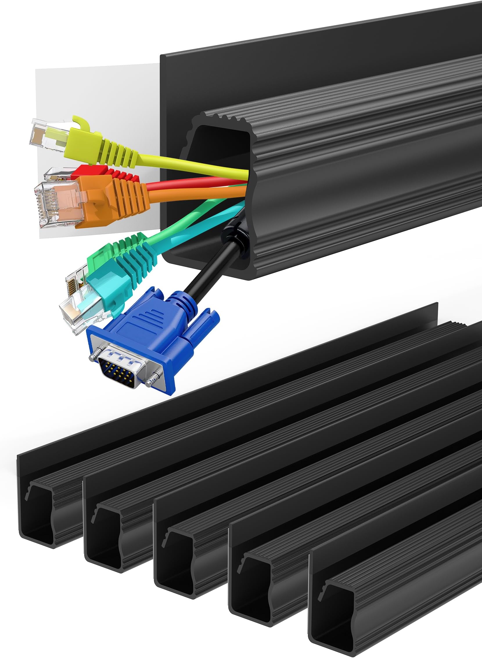 Amazon.com: Under Desk Cable Management - Adhesive Cable Organizer for ...