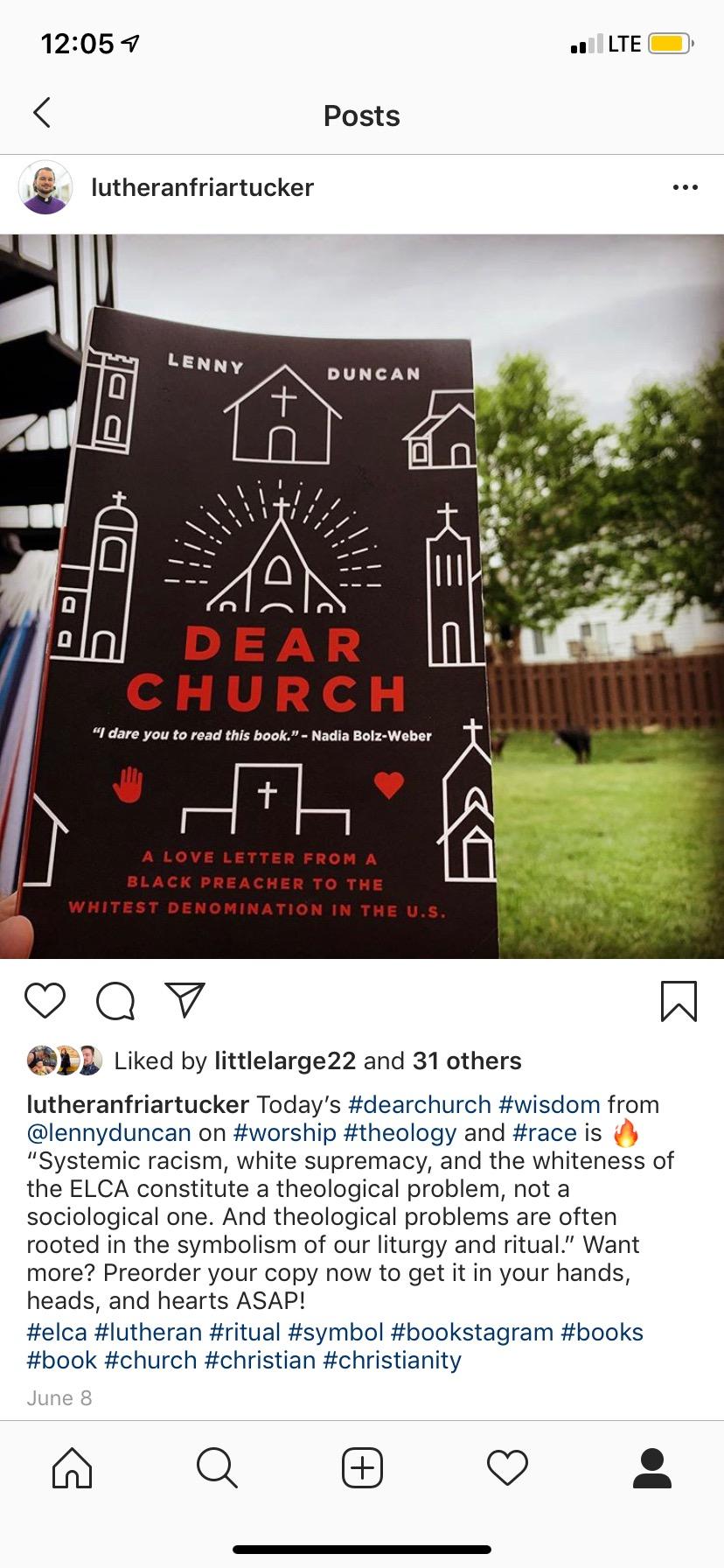 Dear Church: A Love Letter from a Black Preacher to the Whitest ...