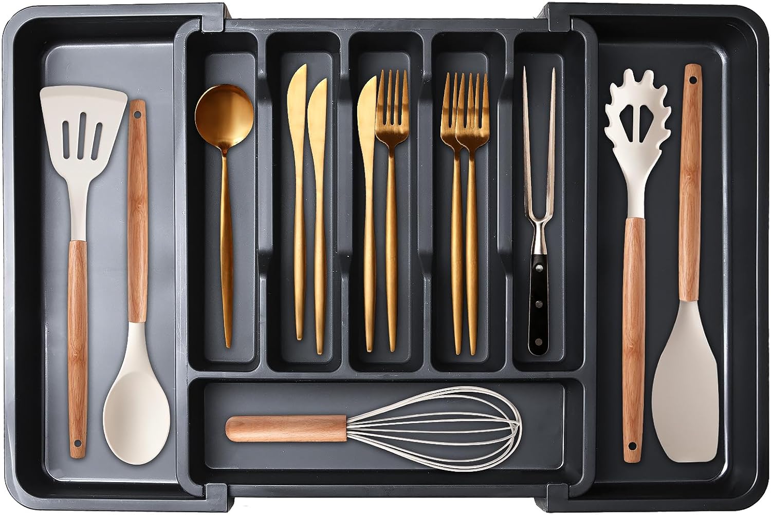 Amazon.com - INFTYLE Kitchen Utensil Drawer Organizer,Expandable ...