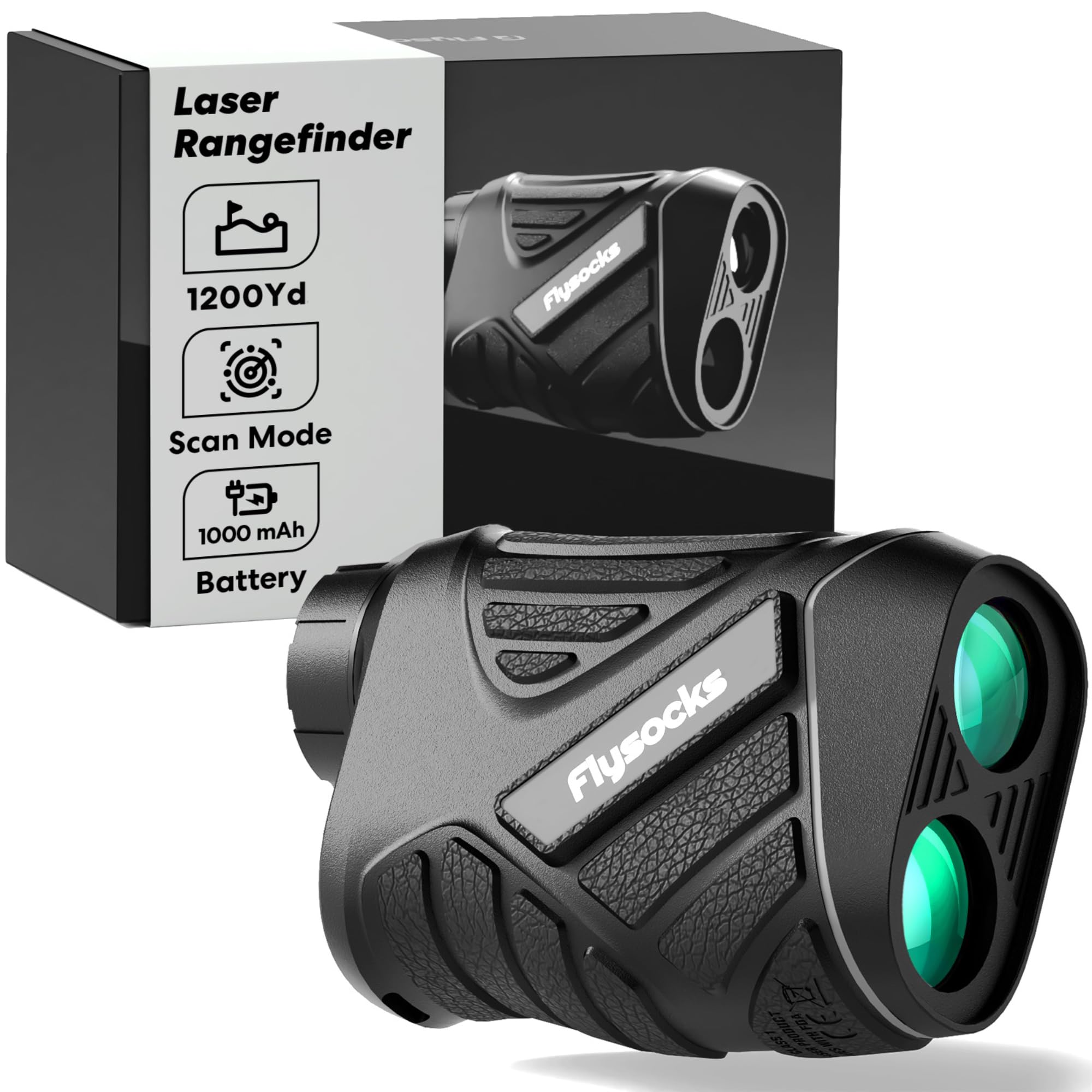 Flysocks Range Finder for Hunting, 1200Y Hunting Rangefinder with ...