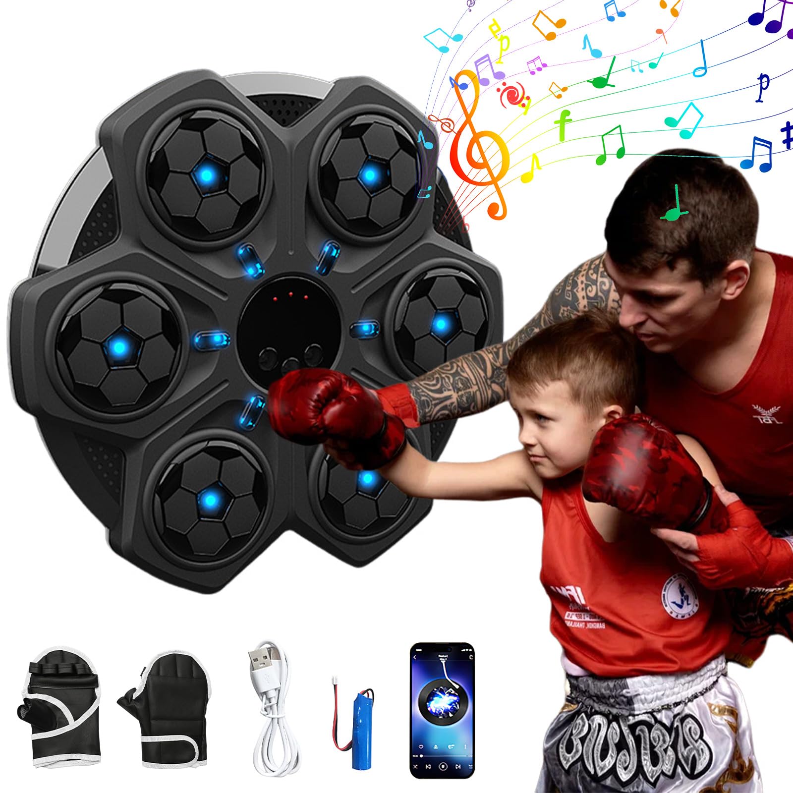 Boxing Machine Sports Direct Music With Boxing Gloves, Wall Mounted ...