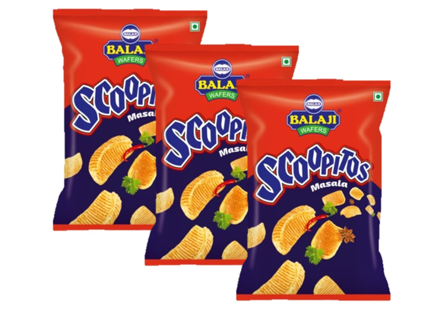 Balaji Wafers Scoopitos Masala, 25g (Pack Of 3) - HUMARABAZAR : Amazon ...