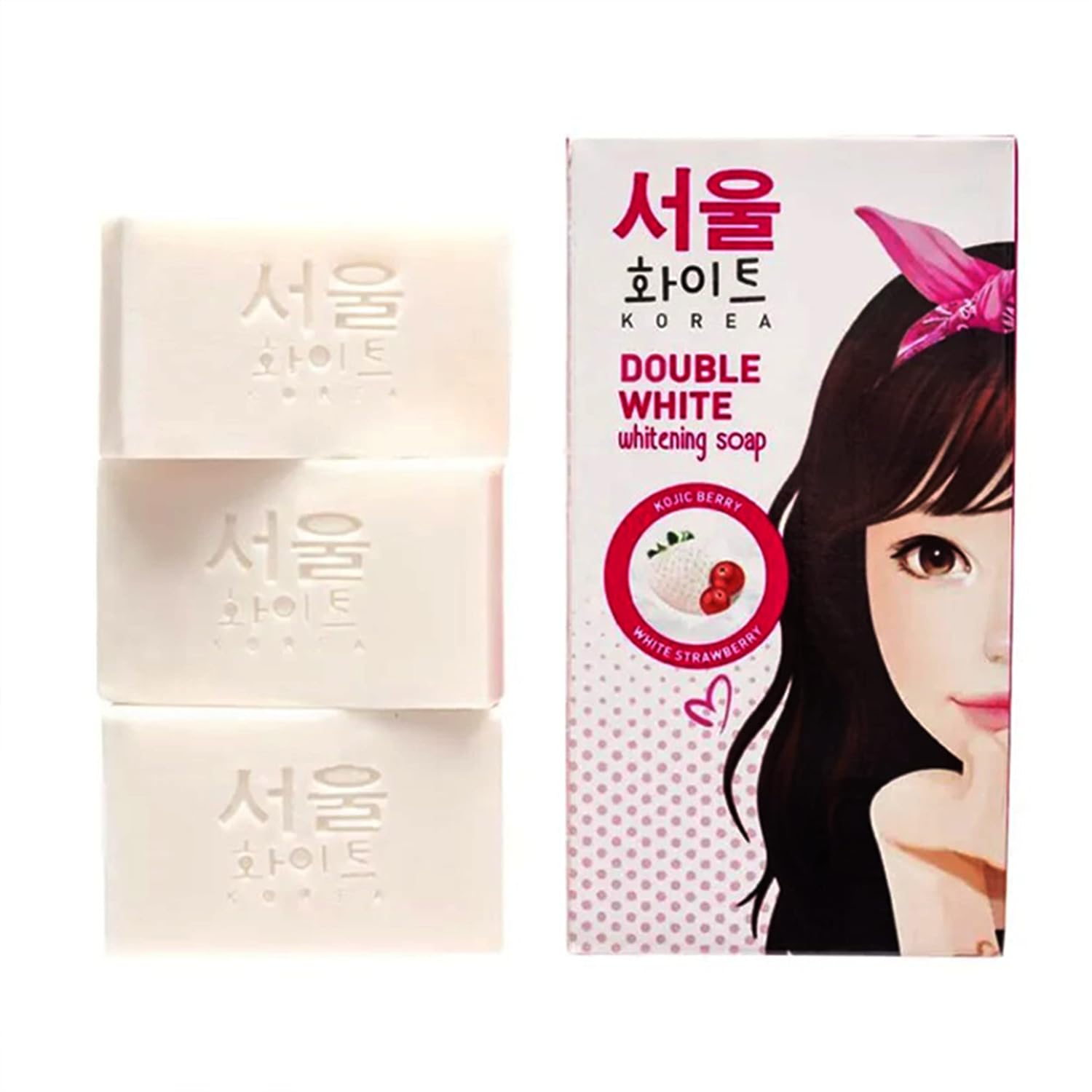 Amazon.com: Seoul White Korea Double White Whitening Soap/White Kojic ...