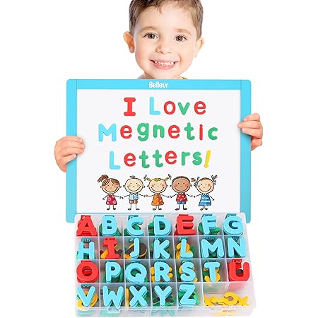 Amazon.com: Inspired Thinkers Magnetic Letters - Alphabet Magnets for ...
