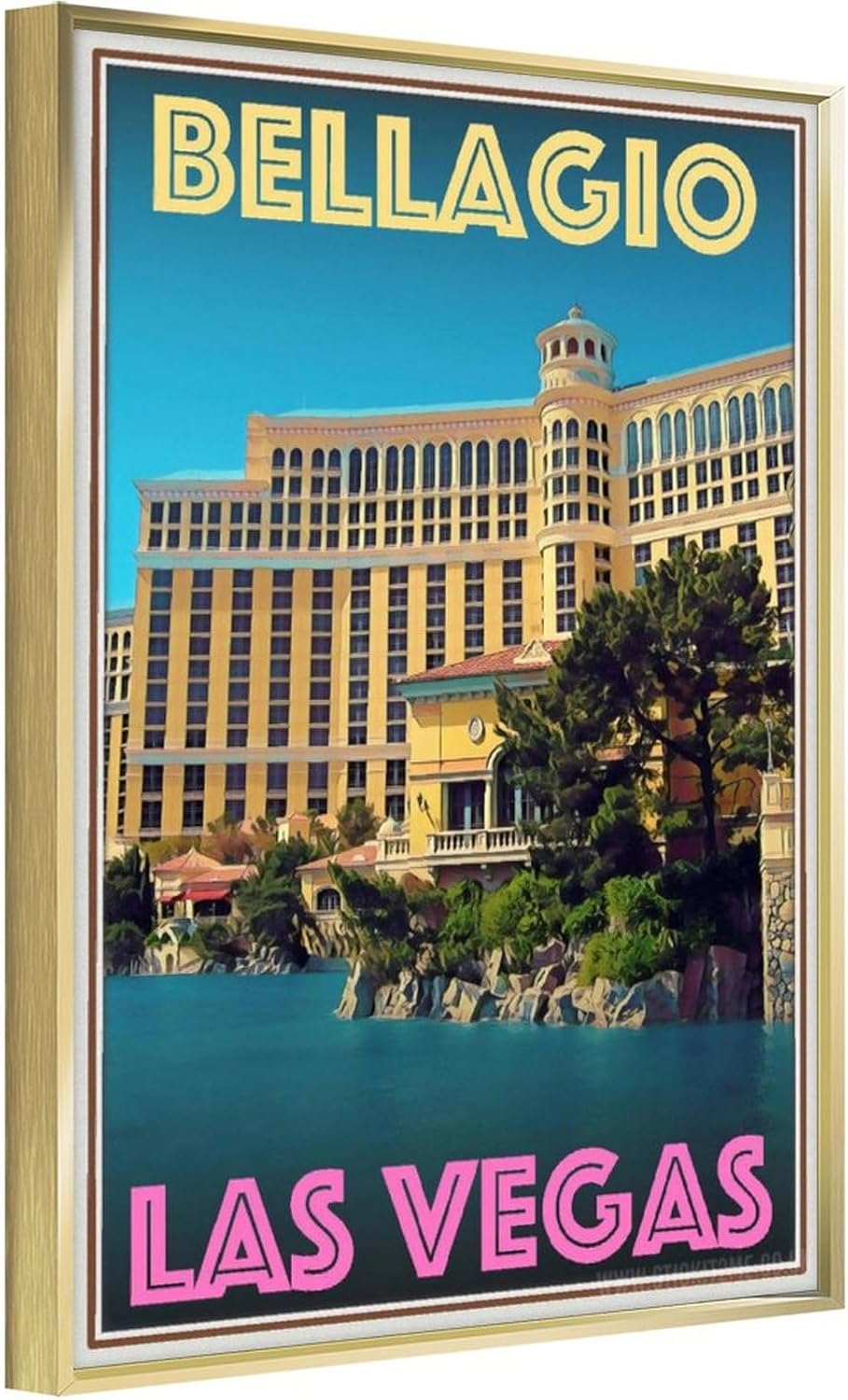 BELLAGIO Las Vegas Wall Art World Travel Holiday Vacation Art Deco ...