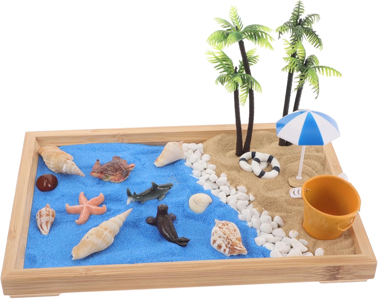 Amazon.com: VOSAREA Japanese Mini Beach Zen Garden Micro Landscape ...