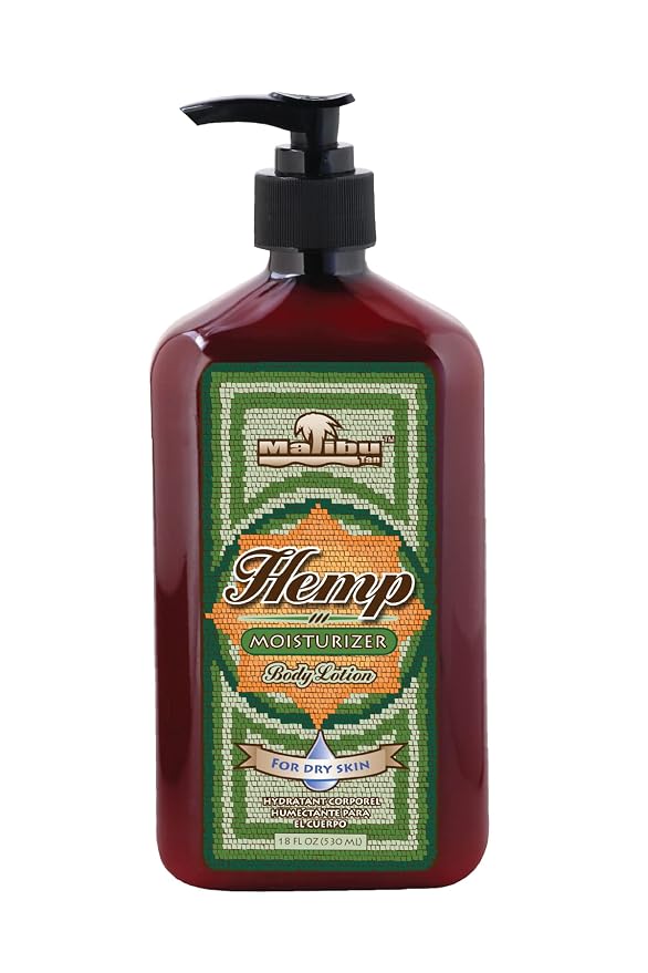 Amazon.com : Malibu Tan Body Lotion for Dry Skin HEMP Moisturizer, 18 ...