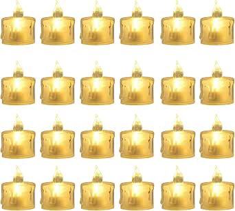 Libcflcc Battery-Powered Candle 24pcs Led Electronic Candle Safe ...