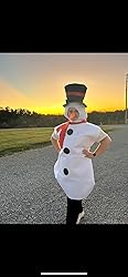 Amazon.com: 4E's Novelty Snowman Costume for Adults One-Piece for ...