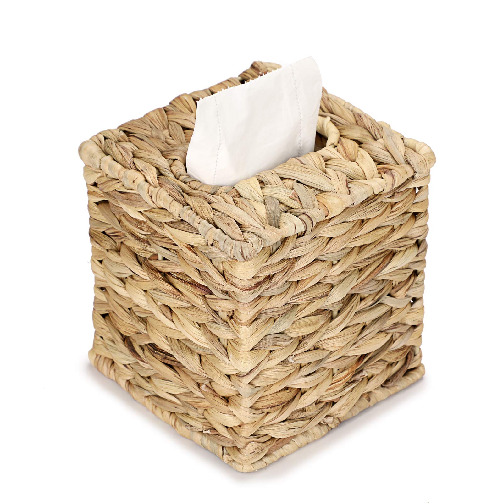 Buy Sumnacon Square Woven Tissue Box Cover - Decorative Napkin Holder ...