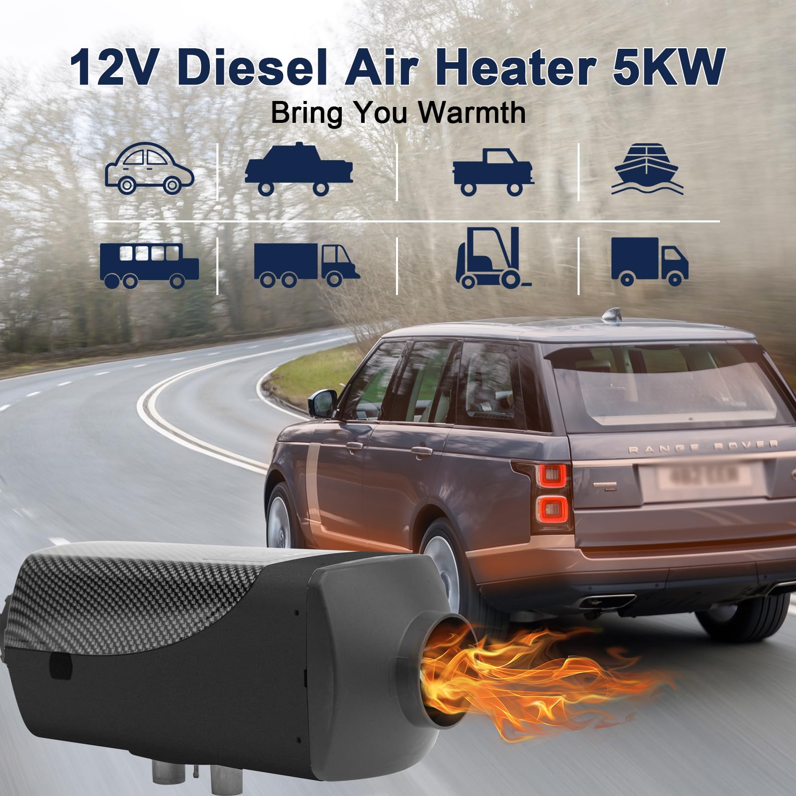 Snapklik.com : PRIJESSE Diesel Heater All-in-One, 5KW 12V Diesel Air ...