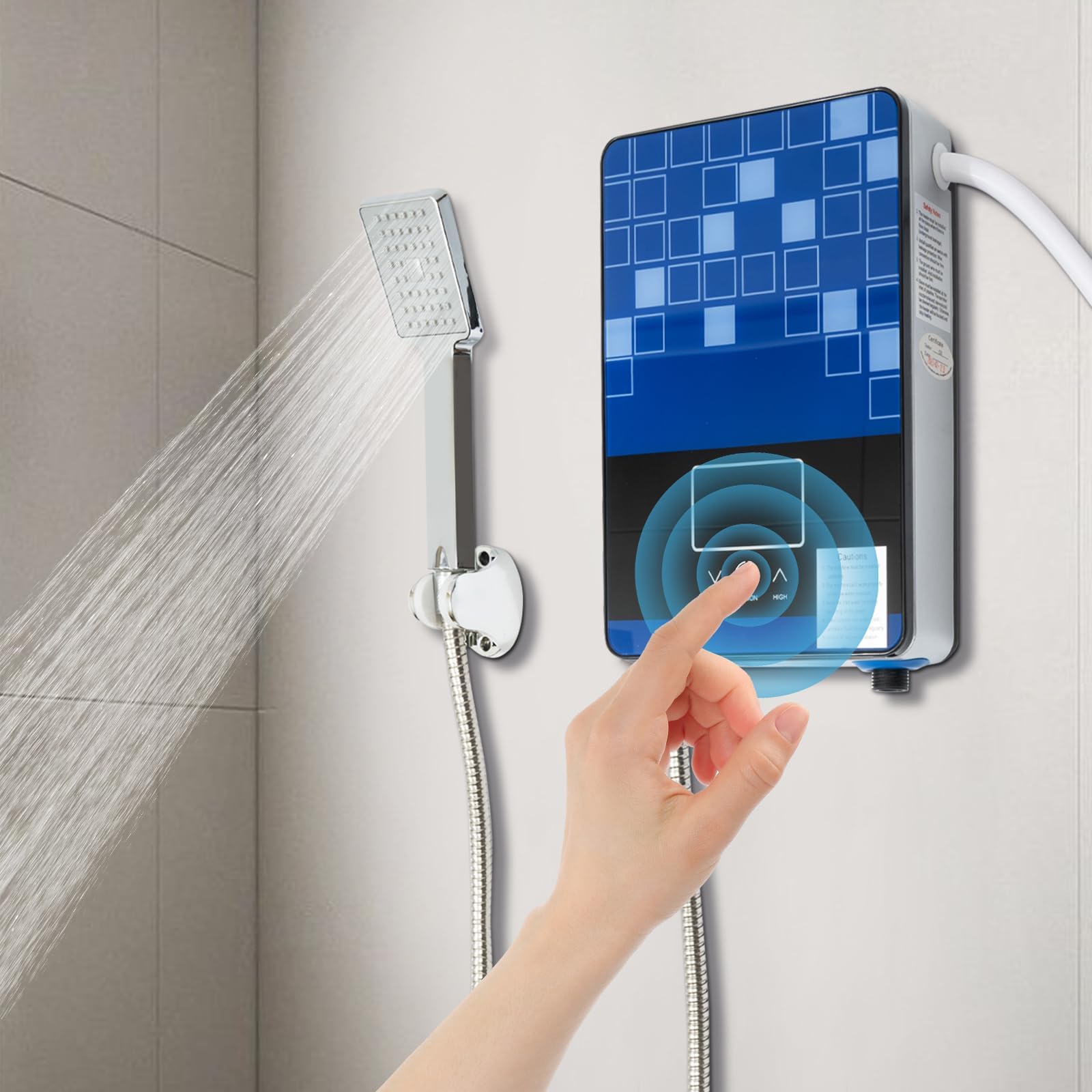 LORENZETTI CORAL 110V Electric Instant Hot Water Shower Head Heater ...