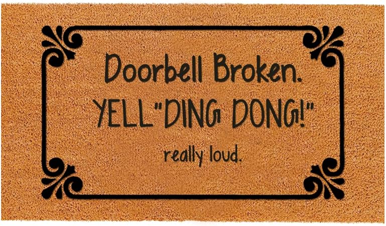 Amazon.com: Accssoey Funny Doormat, Welcome Coir Mats Outdoor Funny ...
