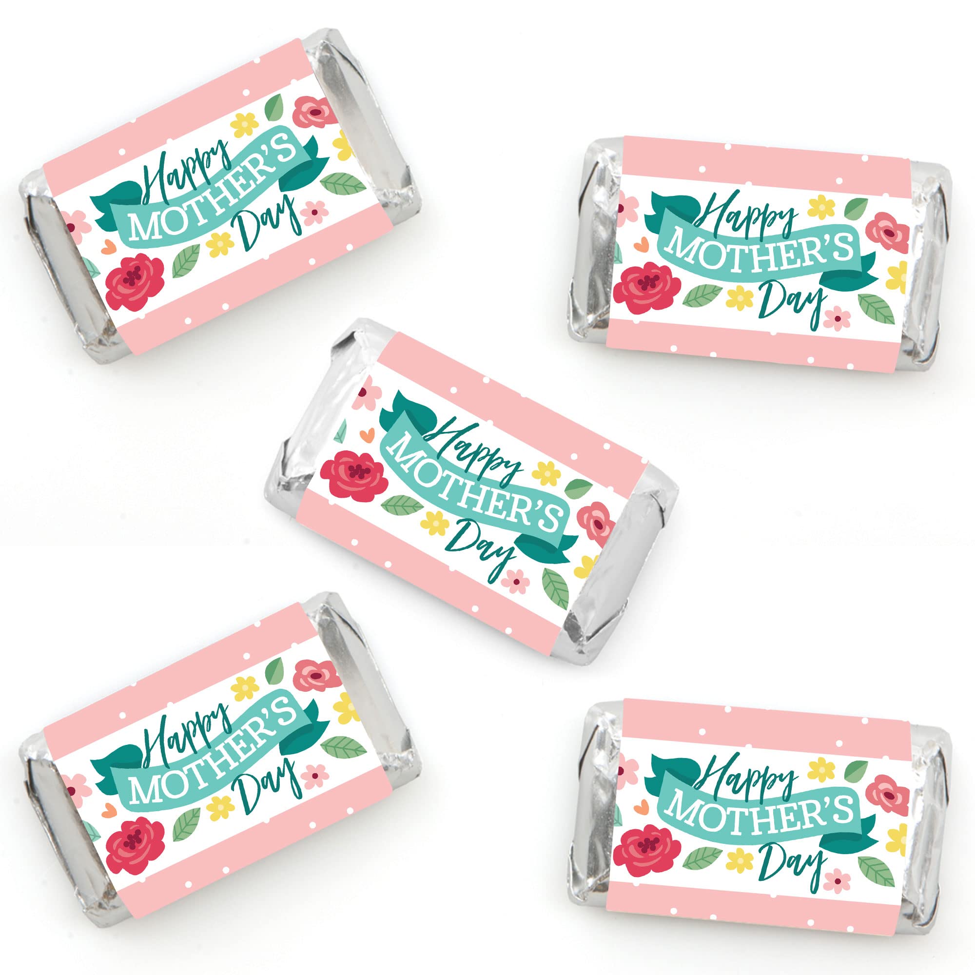 Amazon.com : Big Dot of Happiness Colorful Floral Happy Mother's Day ...