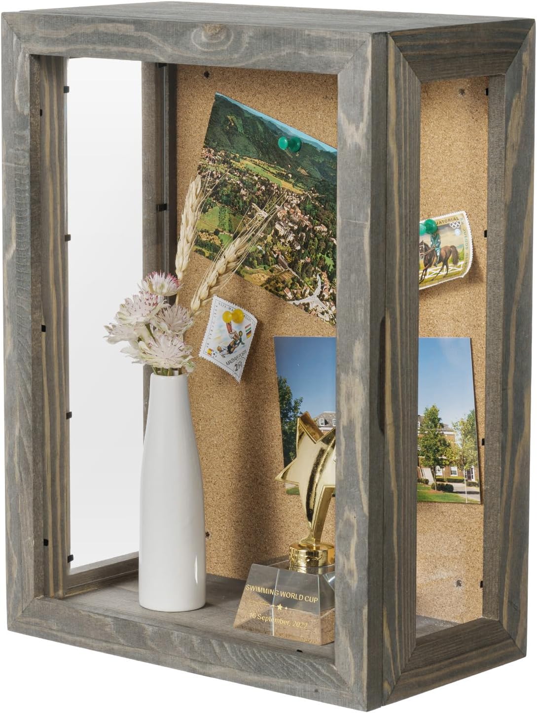 Amazon.com - MyGift 11 x 15 Inch Wall Mounted Vintage Gray Solid Wood ...