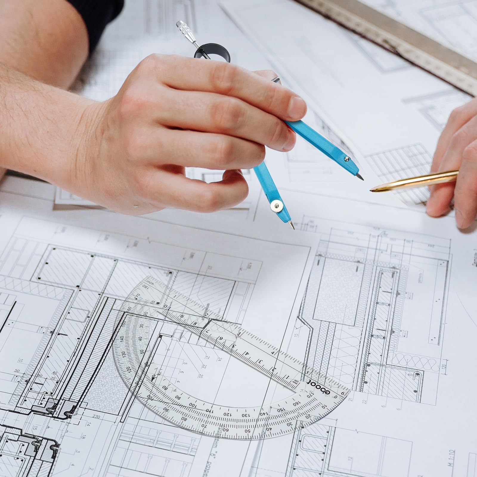 Snapklik.com : EBOOT Student Geometry Math Set, Drawing Compass And 6 ...