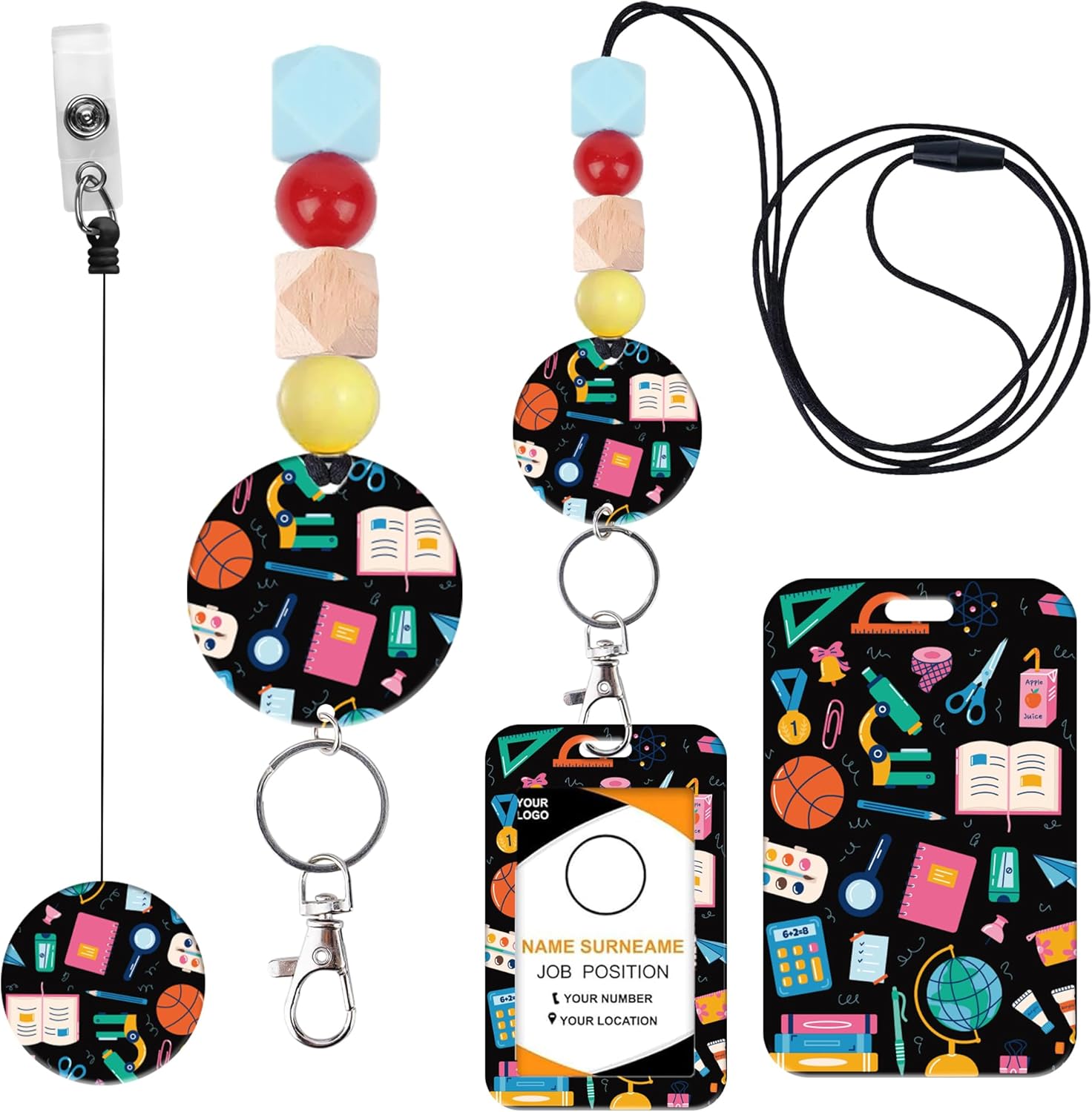 Amazon.com : Cute Teacher Lanyards ID Holder - Cute Teacher Lanyards ...