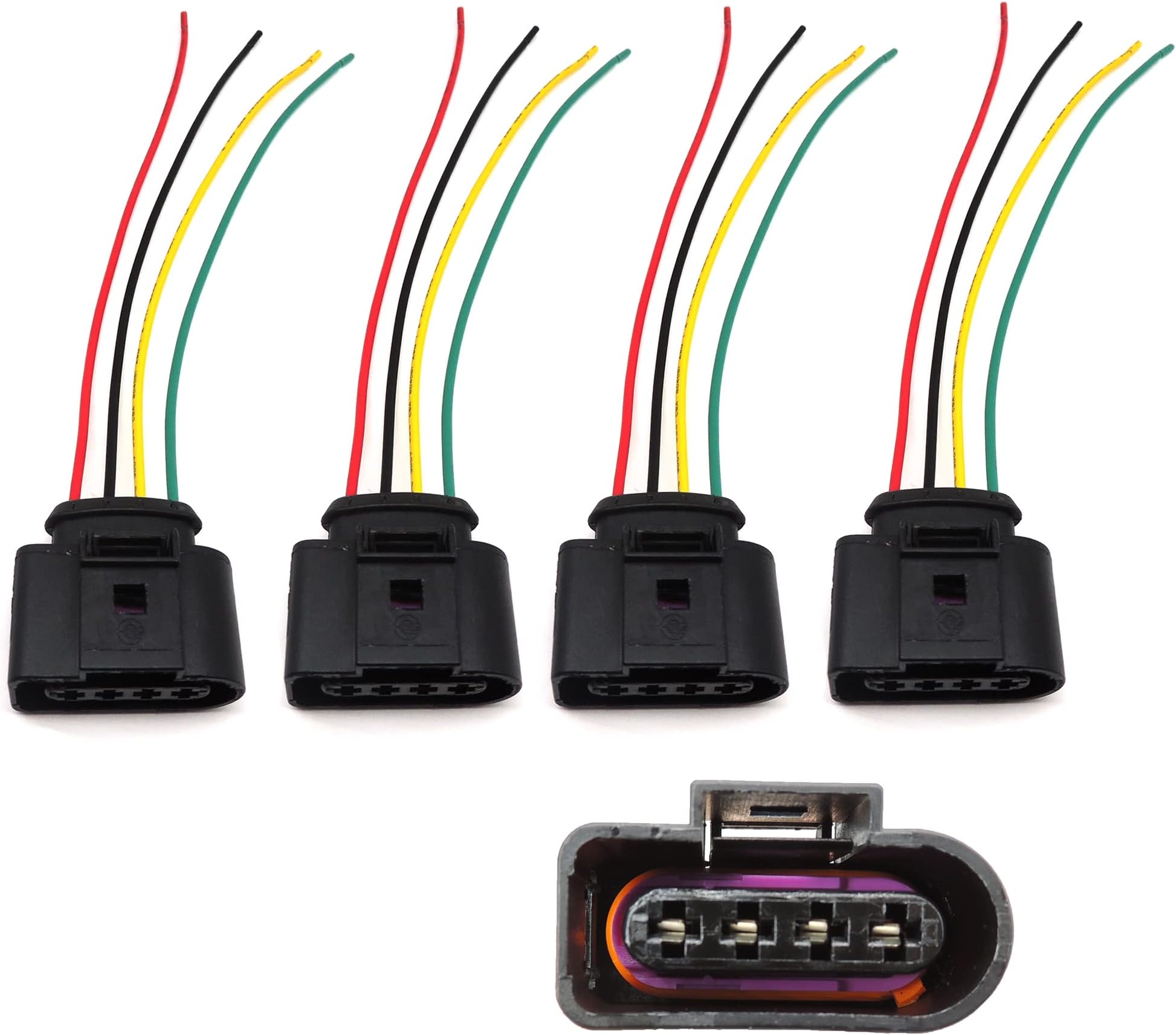 Amazon.com: 4PCS Ignition Coil Connector - Standard 4 Ports Ignition ...