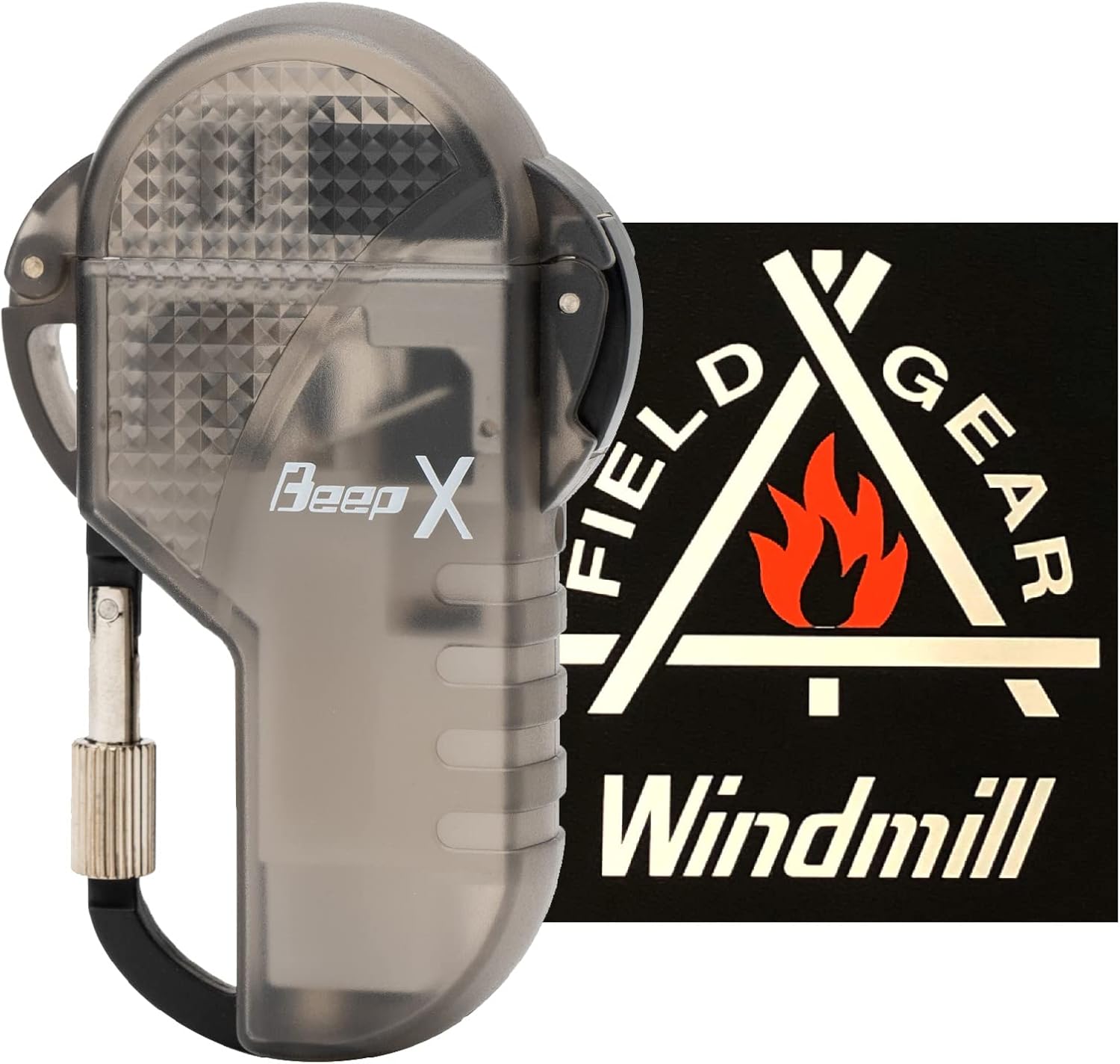 Amazon | ウィンドミル(Windmill) ウインドミル ターボライター 黒 クリアー BEEPX ロゴステッカー付き 防水 充填式 ...
