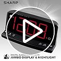 Amazon.com: Sharp LED Digital Alarm Clock – Simple Operation - Easy to ...