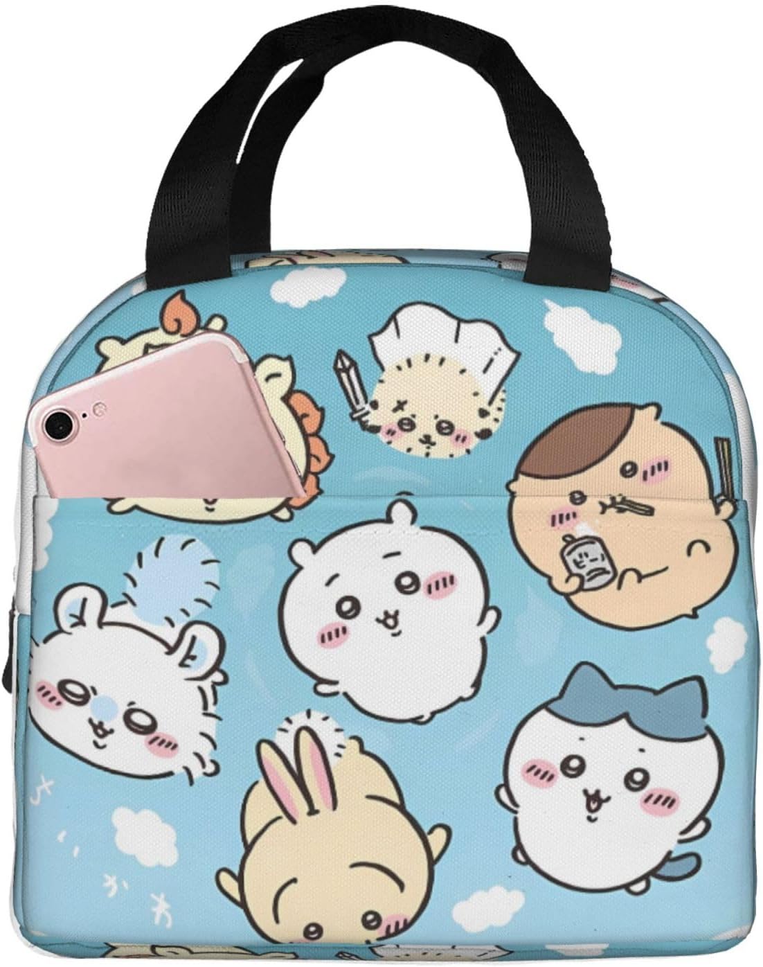 Amazon | ちいかわ ハチワレ弁当袋 大容量 保冷ランチバッグ 断熱 再利用可能 メンズ レディース 遠足 キャンプ 食品収納 防水 ...