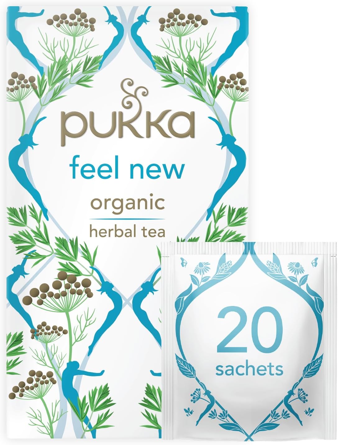 Pukka Feel New Organic Herbal Tea, Pack of 20 : Amazon.co.uk: Grocery