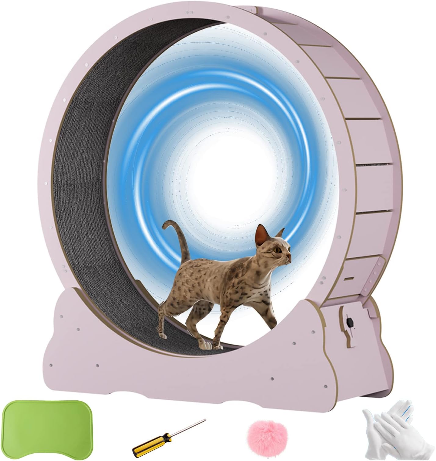 Amazon.com: Cat Wheel Exerciser for Indoor Cats with Lock Pin. Inside ...