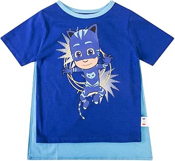 Amazon.com: PJ Masks Boys Toddler Catboy Shirt with Cape - Superhero ...