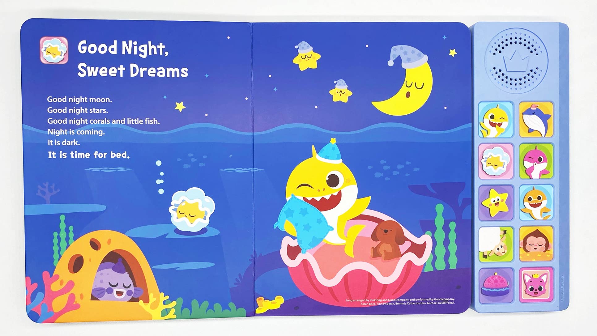 Pinkfong Baby Shark Bedtime Songs Sound Book | Premium 10 Button Read ...
