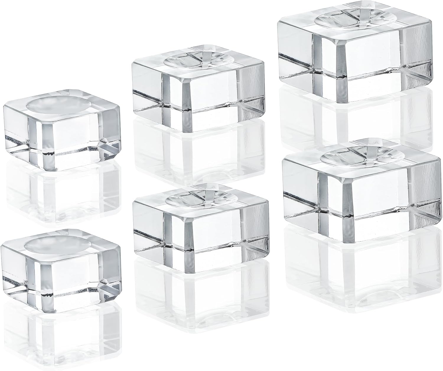 Amazon.com: ZEERSHEE 6 Pack Square Crystal Display Bases for 3D Laser ...