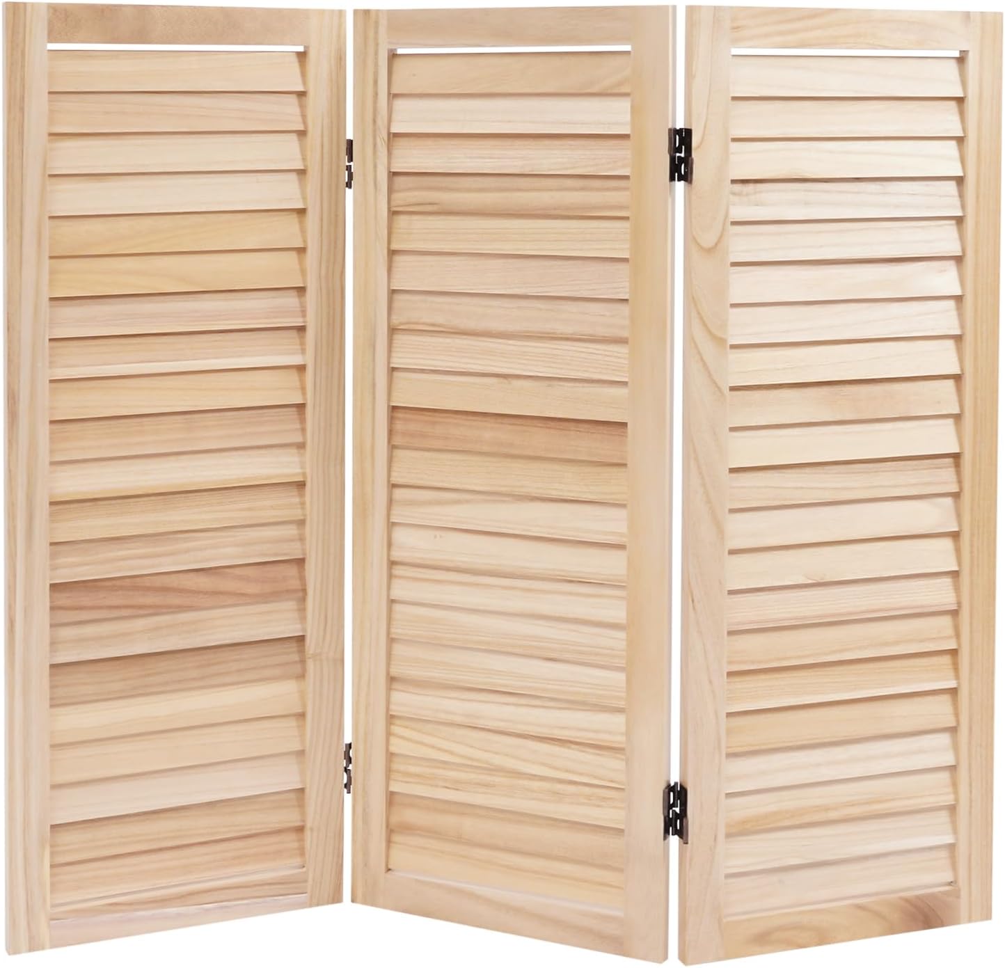 Amazon.com: 3 Panel Room Divider Screen, Freestanding Folding Wood Room ...