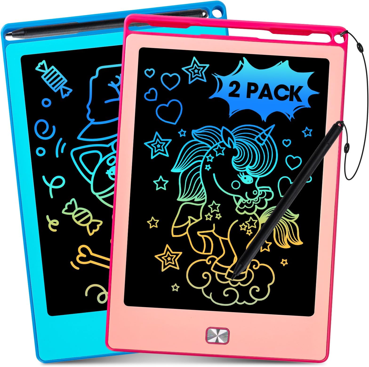 Amazon.com: Kinayue 2 Pack LCD Writing Tablet for Kids,8.5 Inch Doodle ...