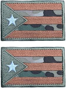 Amazon.com: MagaPro 2 PCS Puerto Rico Patch Puerto Rico Flag Patches Embroidery Military for ...