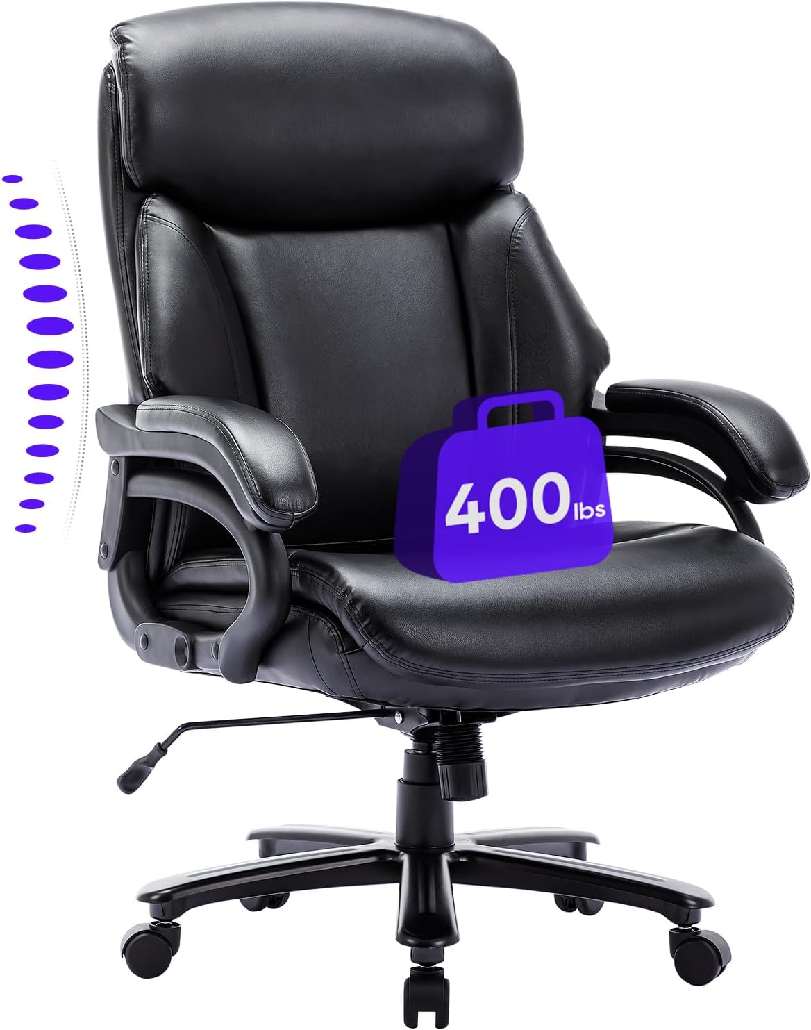 Amazon.com: Big& Tall Office Chair High Back Ergonomic Desk Chair PU ...