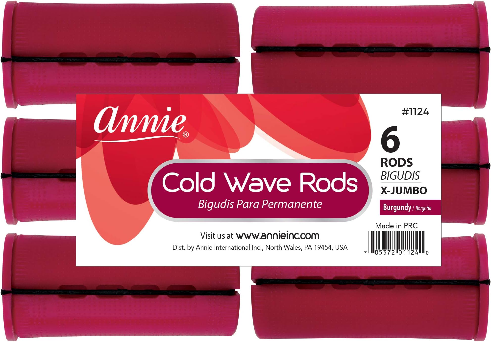 Amazon.com : Annie Jumbo Cold Wave Rods with Rubber Band for Hair ...