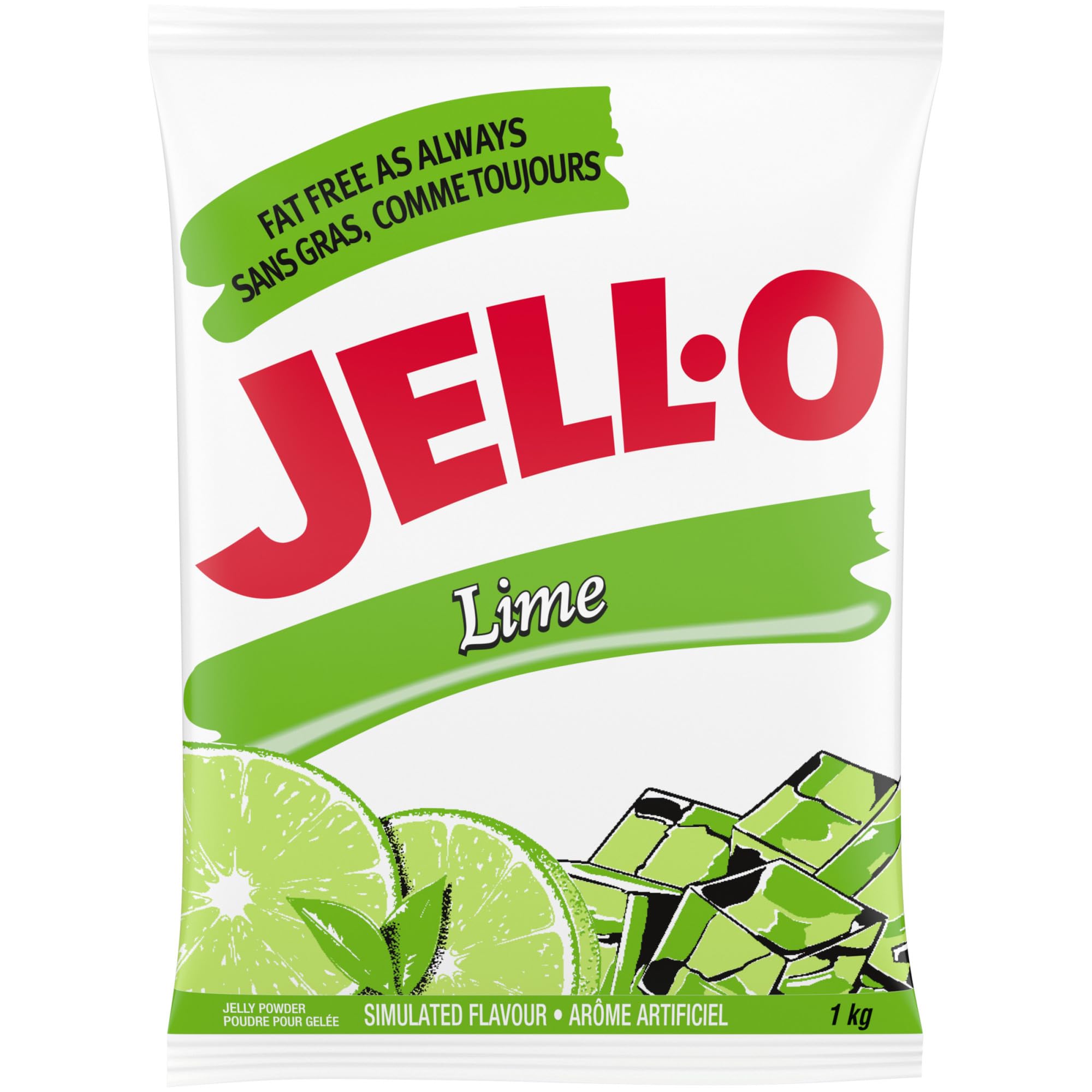 Jell-O Lime Flavoured Jelly Powder (2 X 1KG) : Amazon.ca: Grocery ...