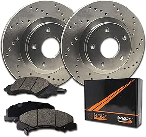 Max Advanced Brakes Front Brake Kit Compatible With 2011-2016 2017 2018 2019 Ford Explorer Flex ...